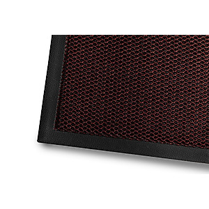 KaBesten Doormat, Anti-Slip Waterproof Door Mat for High Traffic Areas, Black,Red, Snowproof Welcome Mat for Front Door, Outdoor Indoor Entrance (RED, 35.4.23.6)