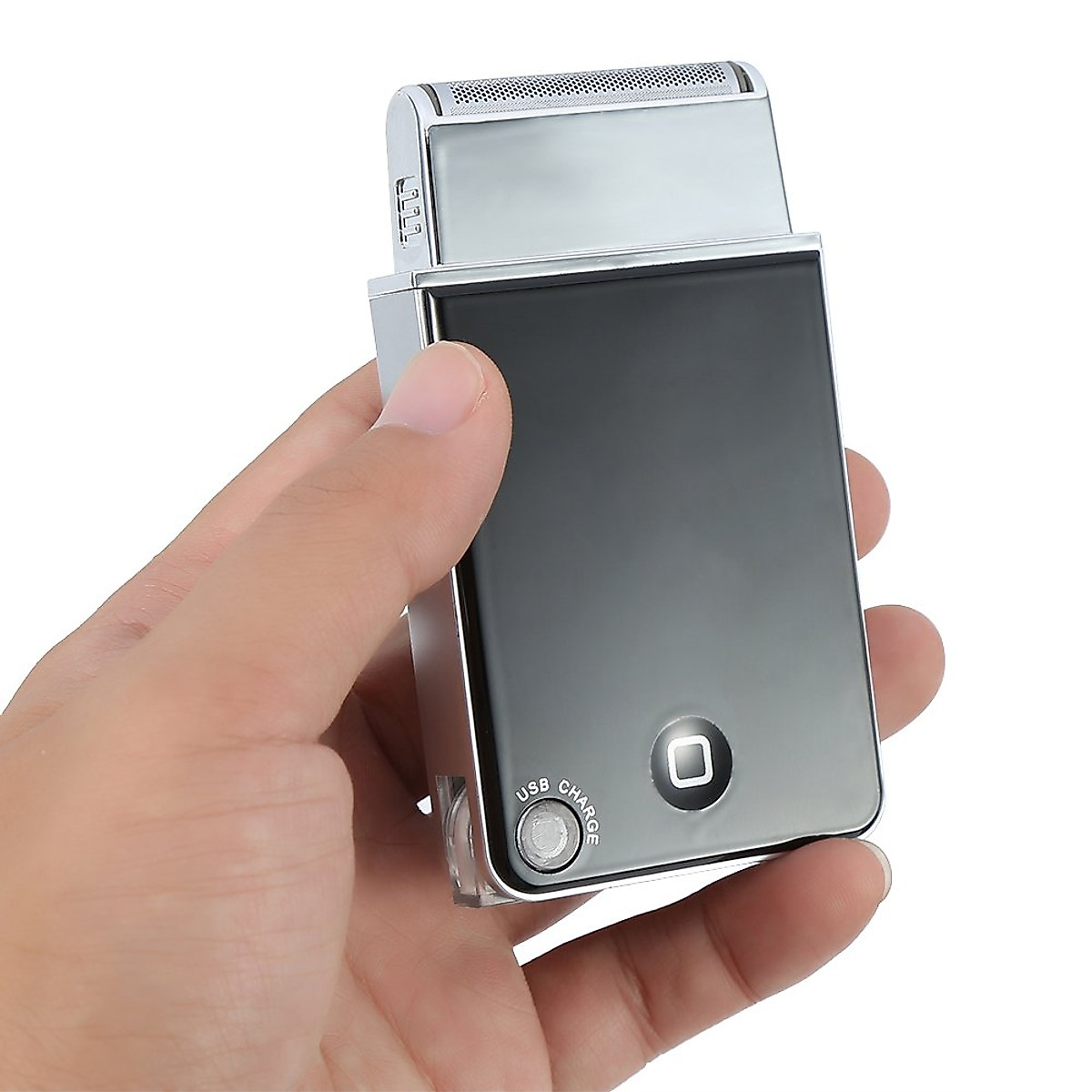 Sonew Men's Beard Trimmer Facial Electric Rechargeable Shaver for Face, Nose, and Ear Hair, with USB Charger