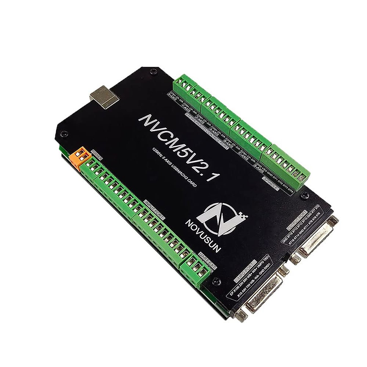 Davitu Motor Driver - CNC USB card kit NVCMV2.1 4-axis USB card 300KHz Controller 3 4 5 6-axis motion control card breakout board, 75W 24V DC - (Voltage: 3 AXIS)