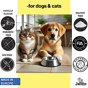 JATISSE Enzymatic Pet Toothpaste | Dog Tooth Brushing Kit | Cat & Dog Dental Care | Controls Plaque, Tartar, & Bad Breath 3.38 fl.oz