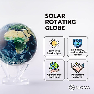 MOVA Globe Blue Political Map 4.5"