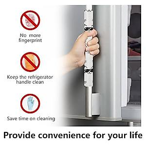 Augenstern Refrigerator Door Handle Covers Hipster-cat-Kitty-Pattern Kitchen Appliance Decor Handles