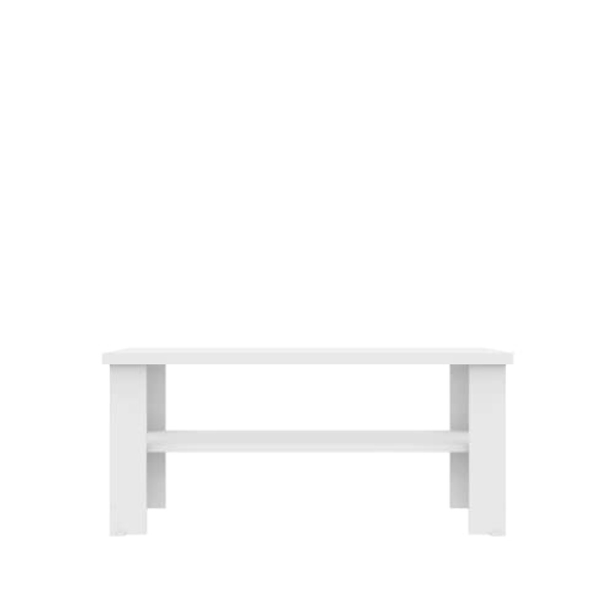 Modern Classic Rectangular Coffee Table for Living Room, Dining Room with Color Combination (White)