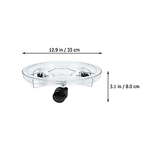 GANAZONO House Plants Plant Caddy with Wheels: Movable Planter Dolly Trolley Tray Flower Pot Pallet Plant Pot Saucer Stand for Tree Flower Planter Shelf House Plants Indoors Live