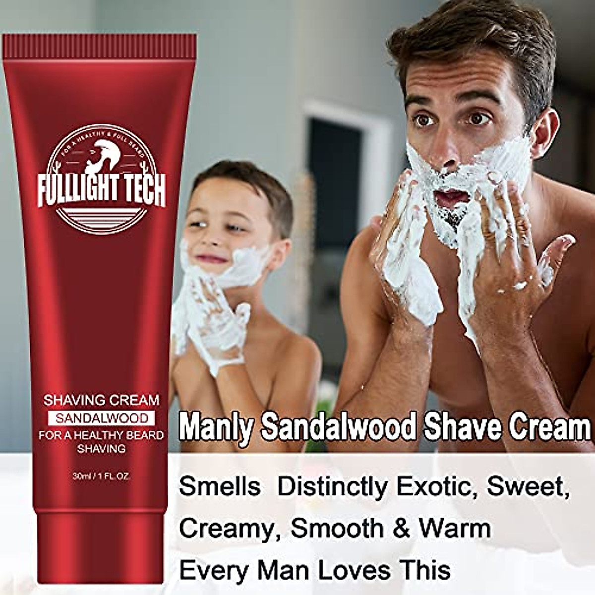 Shaving Cream,Travel Shave Cream Gift Set Close Shave Luxury Mens Shaving Cream Kit Unique Gift for Christmas Stocking Stuffers Birthday Gifts for Men Him Dad Adult Husband Boyfriend