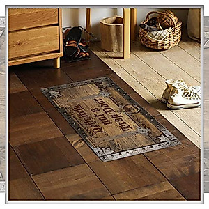 KIYIYZER Definitely Not A Trap Door Door Mat Funny Entrance Welcome Outdoor Indoor Mats Home Decor Housewarming Gift 17 x 30 Inches