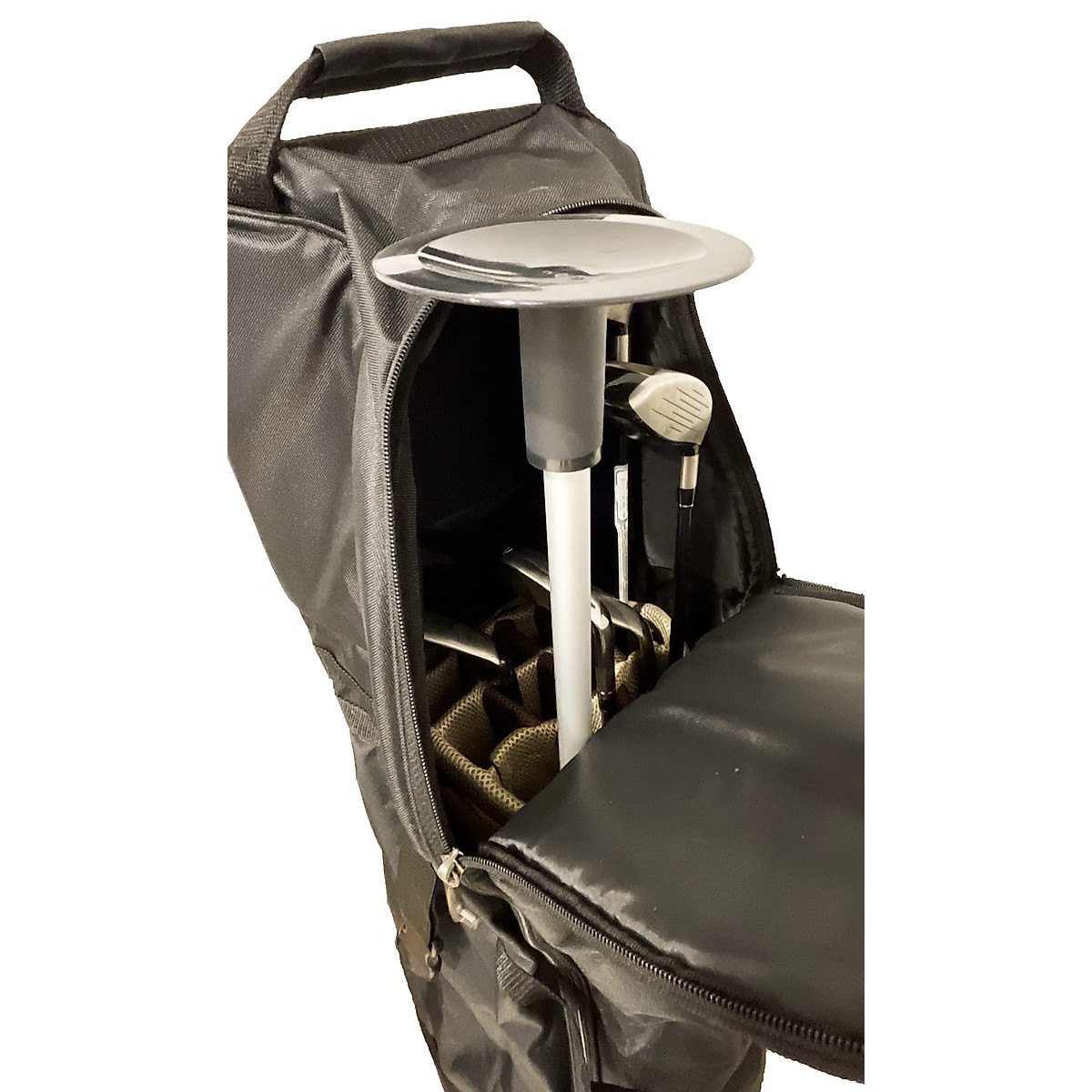 Vico - Golf Travel Protector Support Pole + Adjustable Aluminum Rod Collapsible Telescoping from 31-57 inches + Protect Clubs during Travel - Unique Lightweight Durable Rubber Flex Top