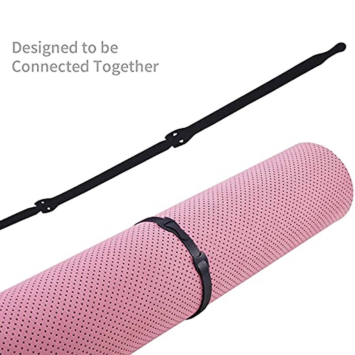 100Pk Reusable Cable Ties Cable Straps, Trilancer 6''x0.47'' Thin Wire Cord Organization Ties with Hook and Loop for Home, Office and Data Centers(Black)