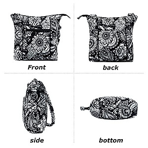 Crossbody Bags for Women Cross Body Purse Handbags Over Shoulder Medium Size Black White