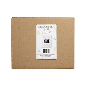 Tiny Ideas Sonogram Signature Frame Guest Book, Perfect for Any Baby Registry, Marker Included for Guests to Leave Well-Wishes, Great for Celebrating Baby Showers or Birthdays, White