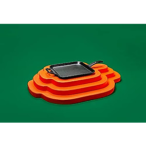 Lodge BOLD 12 Inch Seasoned Cast Iron Square Griddle, Design-Forward Cookware