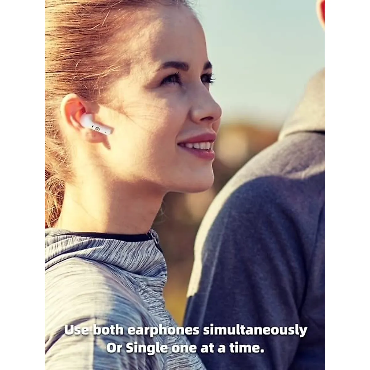Fusion Beats Bluetooth Wireless Earbuds/Best, USB-C/Noise Cancelling Wireless Sports Earphones/Sweatproof Earbuds for Gym Running/Up to 30 Hours Playtime/Built-in Mic Headsets/for iPhone/Android