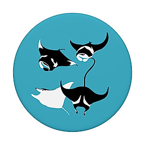 Bank of fish Stingray PopSockets Grip and Stand for Phones and Tablets