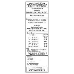 Vibe Supreme Cooling Hybrid Mattress, Innerspring and Gel Memory Foam Mattress, Fiberglass Free, 10-Inch Bed in a Box, Twin XL