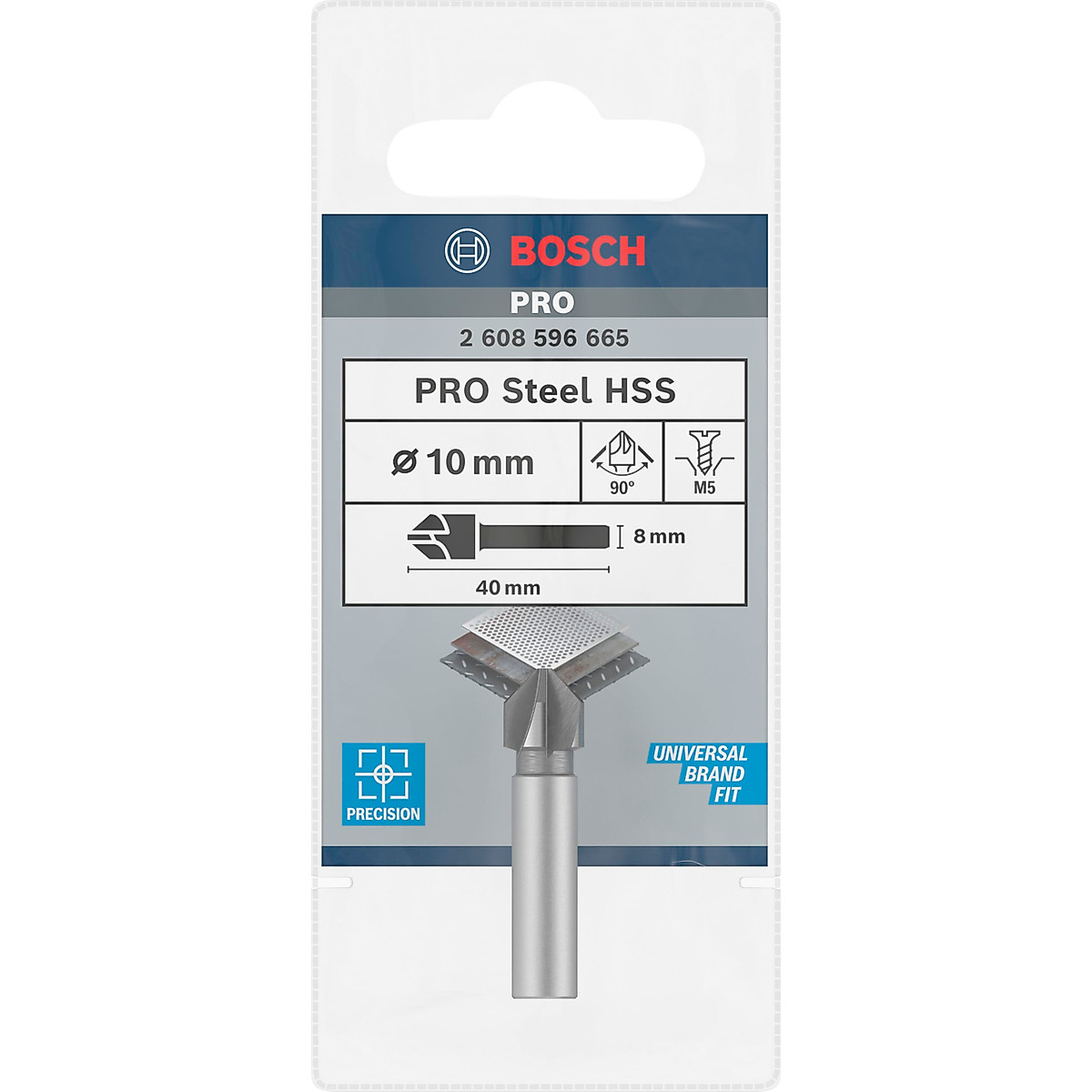 Bosch 2608596665 Taper Countersink HSS M5 10mm