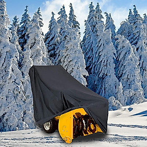 GINJKGO Snow Blower Covers Winter - Waterproof Snow Blower Accessories, Durable Snow Blower Covers Fit Most Electric Snow Blowers 43Lx32Wx35H/50”H(Cover Only)