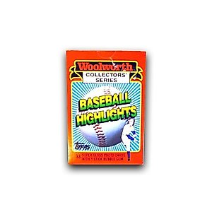 Topps 1989 Woolworth Baseball Highlights Factory Set