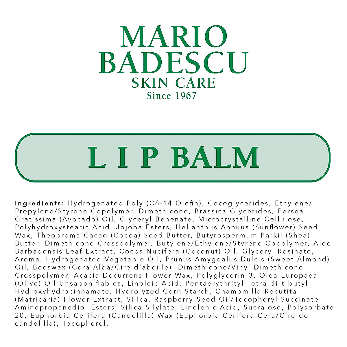 Mario Badescu Moisturizing Lip Balm | Trio Pack Includes Mint, Rose, and Original | Infused with Vitamin E, Cocoa Butter, and Coconut & Sweet Almond Oils for Soft & Supple Lips | 3 Count