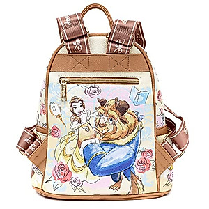 Wondapop Disney Beauty and the Beast Belle 11" Vegan Leather Fashion Mini Backpack