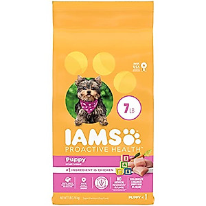 IAMS Proactive Health Smart Puppy Small Breed Dry Dog Food with Real Chicken, 7 lb. Bag