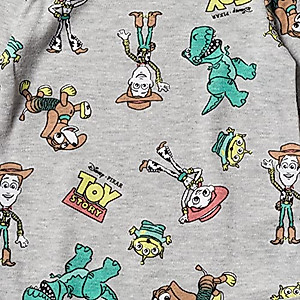Disney Pixar Toy Story Alien Bullseye Rex Jessie Infant Baby Boys 4 Pack Bodysuits White/Gray/Blue/Black 12 Months
