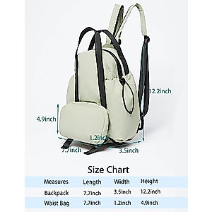 THE GYM PEOPLE Lightweight Mini Backpacks Womens Waterproof Travel Daypack Small Cute Crossbody Sling Bags