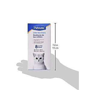 Petmate, Litter Pan Boxed Liners, Jumbo, 8 Pack