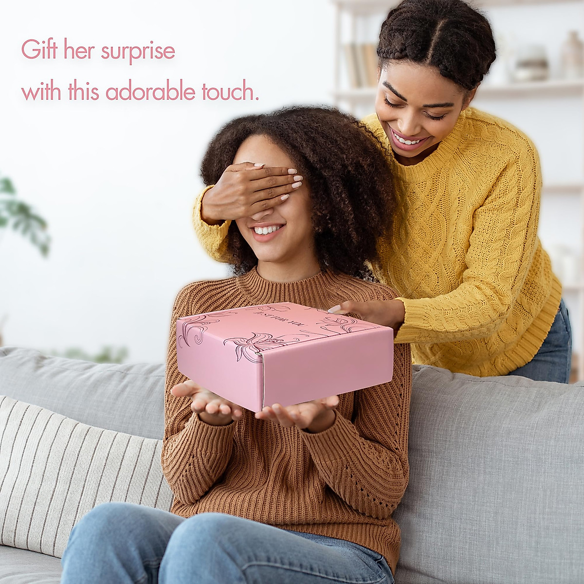 Birthday Gifts for Women, Relaxing Spa Gift Basket Set, Happy Birthday Friendship Gifts for Women, Pink Gift Set Box for Women Best Female Friends Sister Mom Wife Her Girlfriend Coworker Bestie