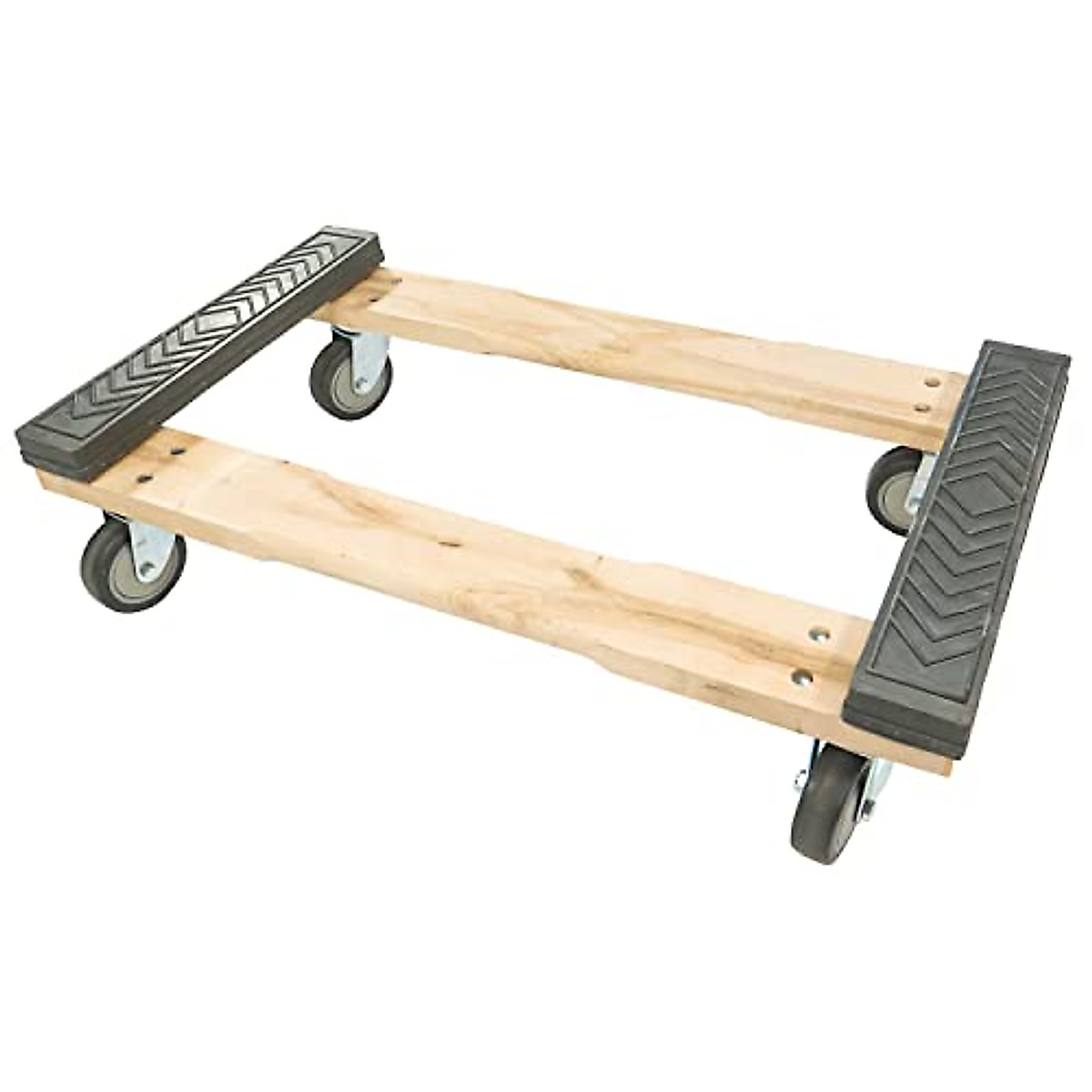 US Cargo Control Rubber Cap Moving Dolly, 18.5 Inch x 32.5 Inch, Heavy Duty Furniture Dolly with Rubber Caps to Secure Load While Moving, Rubber Swivel Wheels for Easy Mobility, Case of 2 Dollies