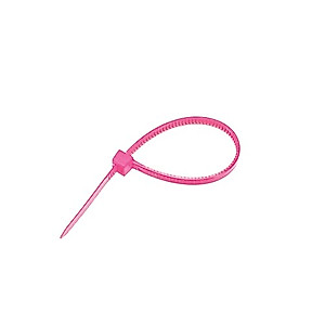 uxcell Cable Zip Ties Nylon Cable Wire Ties 4 Inch Self-Locking Nylon Tie Wraps Pink 100pcs