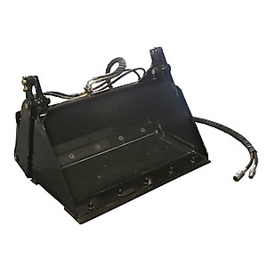 Titan Attachments 4-in-1 Combo Mini Skid Steer Bucket 42" V2 Cutting Edge