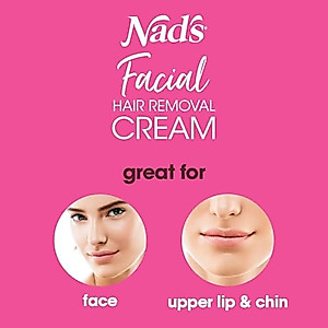 Nad's Gentle & Soothing Facial Hair Removal For Women - Sensitive Depilatory Cream For Delicate Face Areas, 0.99 Oz (4446)