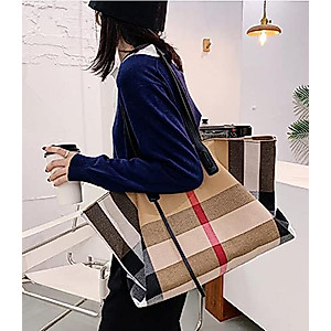 Handbags for Women Canvas Fashion Large Capacity Roomy Bag Ladies Crossbody Purse Fashion Tote Top Handle Satchel