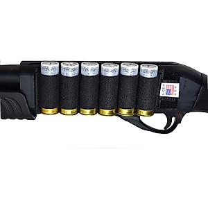 Trinity Shell Holder Compatible with Benelli M4 12 Gauge Pump Shells Carrier Hunting Accessory Holder Tactical Shell Pouch Ammo Shell Round slug Carrier Reload Adapter Target. Black