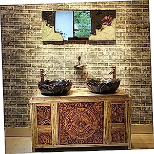 DOITOOL 3 pcs Bathroom Accessories Kitchen faucets with Down Sprayer Kitchen Sink Faucet faucets for Bath Sinks Bathtub Faucet Waterfall Faucet wash Basin Mixer tap Basin Faucet All Bronze