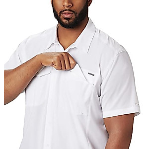Columbia Men's Silver Ridge Lite Short Sleeve Shirt, White, 5X
