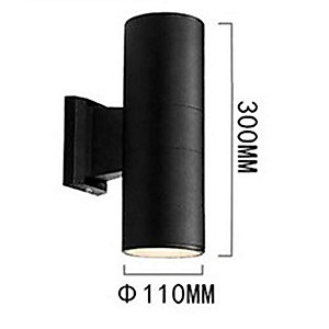 SPNEC Double Head Up and Down Spotlight Outdoor Wall Lamp 18W Porch Garden Waterproof Home Lighting Outdoor Lamp