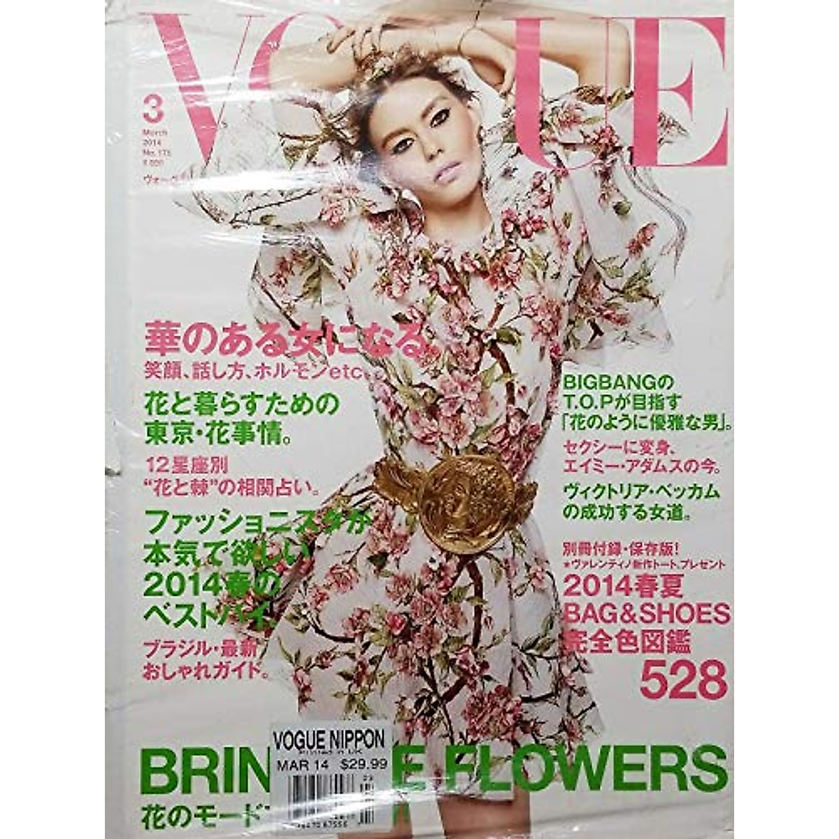 VOGUE NIPPON MARCH 2014 NO. 175 BRING ME FLOWERS^