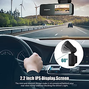 Miofive Car Dash Cam with GPS and Speed – 4K Front Dash Camera with 5G WiFi, 2160P UHD Recorder, Built-in 64G eMMC Storage, Night Vision, G-Sensor, Motion Detection and Parking Mode with Time Lapse