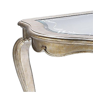 Acme Furniture Esteban Dining Table, Antique Champagne Finish