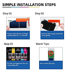 Ubinki Better-Ink Filled 280XXL 281XXL Combo Ink Cartridge for Canon 280 281 XL PGI-280XL CLI-281XL for PIXMA TR8520 TR8620 TR7520 TR8600 TR8500 TS6120 TS6220 TS9521C TS702 (5 Pack, No Photo Blue)