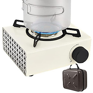 Camping Burner Stove, Single Burner Stove, Portable Cassette Stove With Magnetic Suction Tank, Camping And Backpacking Essentials, Cassette Burner For Picnic Camping Parties