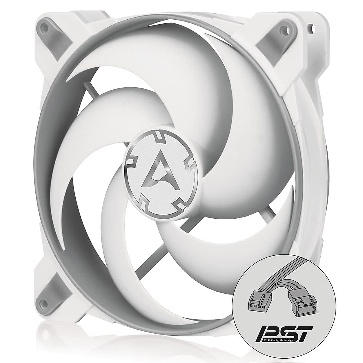 ARCTIC BioniX P140 - PC Fan, 140mm Gaming Case Fan with PWM Sharing Technology (PST), Pressure-optimised, Computer, Fan Speed: 200-1950 RPM - Grey/White