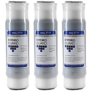 Hydronix HX-HDG-P117/3 Compatible Cuno Aqua-Pure AP117 Replacement Universal GAC Water Filter Cartridge-3 Pack, White