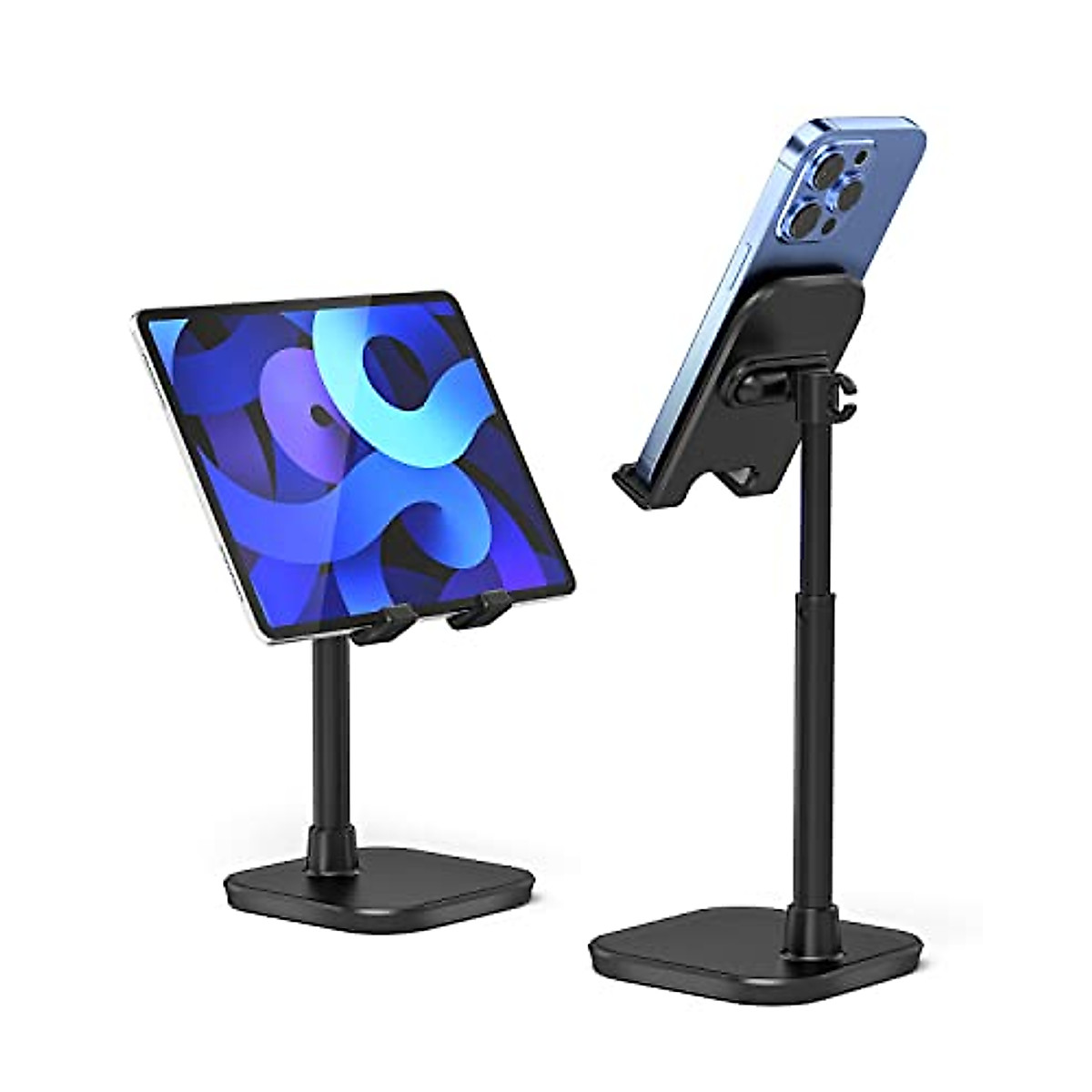 narmle Cell Phone Stand, Adjustable Phone Stand for Desk, Desktop Phone Holder Stand, Tall Phone Stand Cradle Compatible with iPhone, Galaxy and All Smart Phones