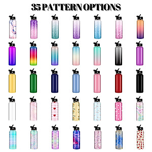 MESHELEY Personalized Water Bottles Custom for Women Men Girls Boys with Straw Names Photo Customized Water Bottle Gifts for Mom Dad Mother's Day Father's Day Graduation School Sports