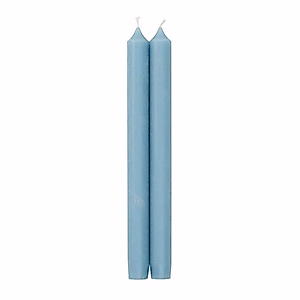 Caspari Straight Taper Candles in Stone Blue - 2 Packs of 2