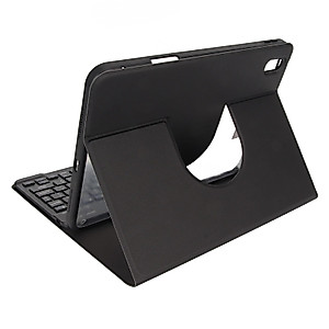 Yitre Tablet Keyboard, Magnetic PU Leather PC Portable Keyboard 180mAh Battery Pen Holder for 2022 Tablet with Case (Black)