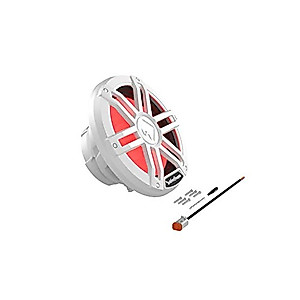 Rockford Fosgate M1D4-10 Color Optix 10" DVC 4-Ohm Multicolor LED Lighted Marine Subwoofer - White