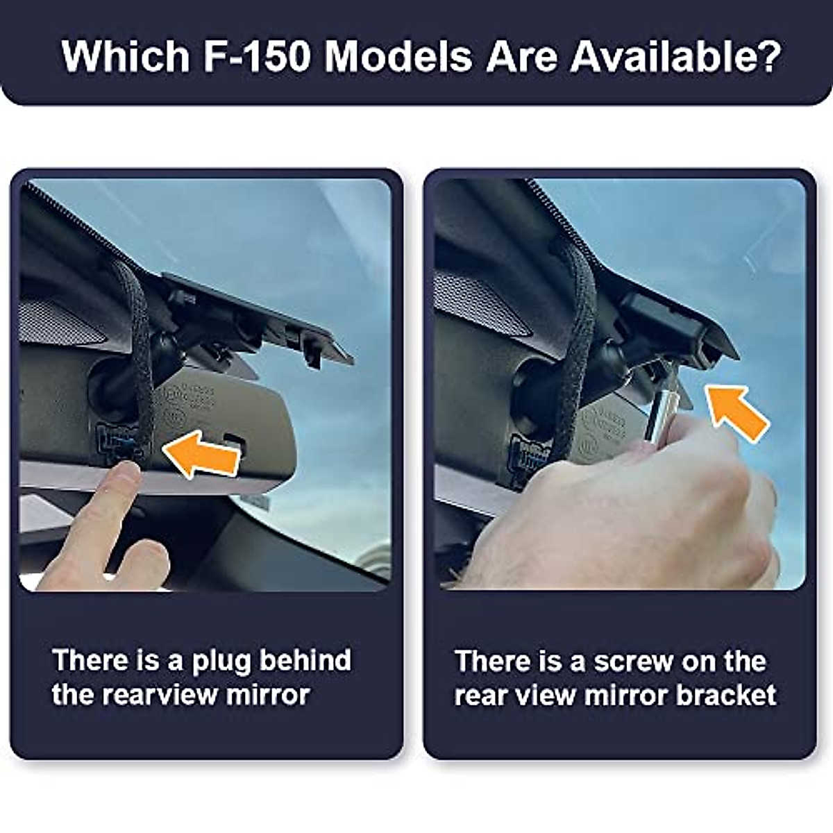 Fitcamx 4K Dash Cam Compatible with Ford F150 2021 2022 Limited XLT XL Raptor Lariat Platinum King Ranch Tremor, OEM Factory Style, UHD 2160P Video WiFi, G-Sensor, Loop Recording, Plug&Play, 64GB Card